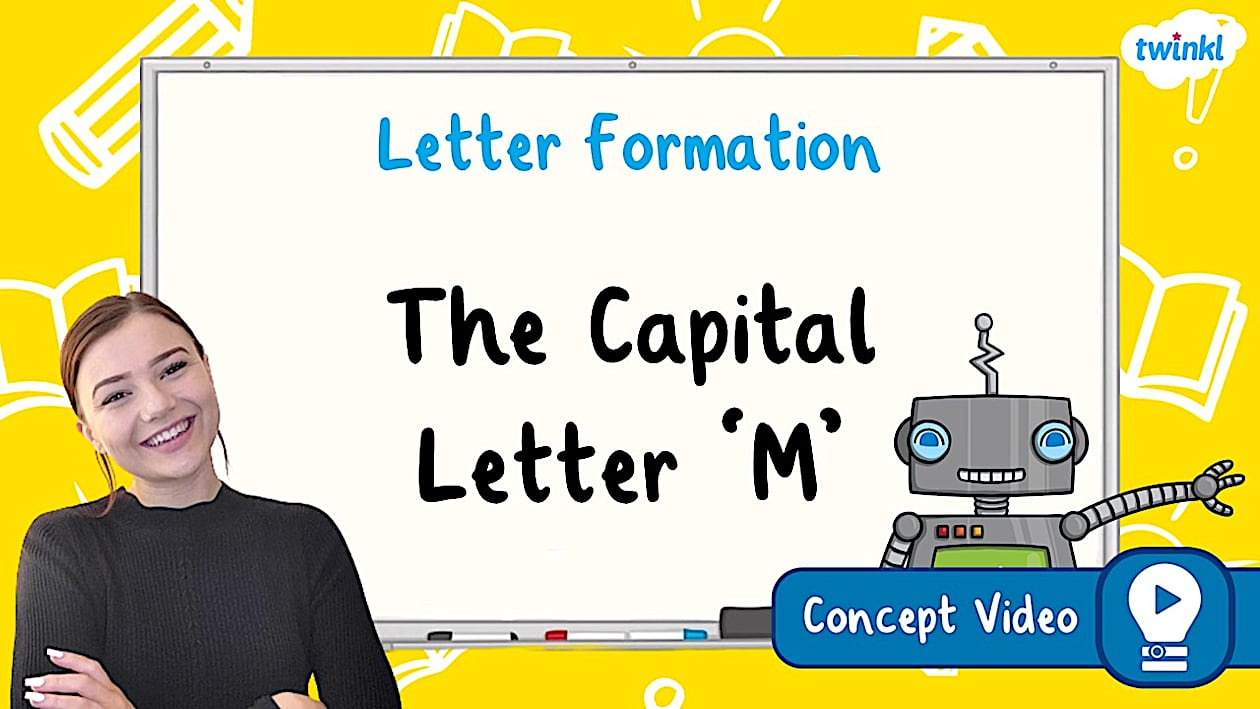 The Capital Letter 'M' | KS1 Letter Formation Handwriting Concept Video