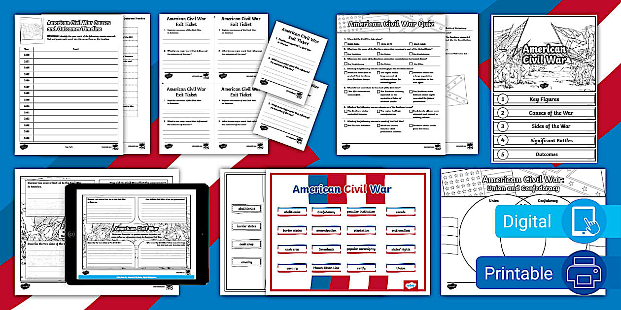 American Civil War Lesson Pack for 6th-8th Grade - Twinkl
