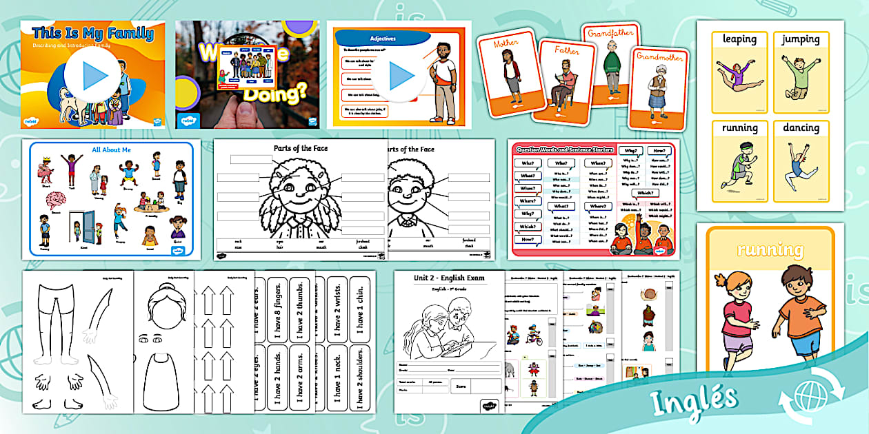 Pack de Unidad | 1° Básico | Unidad 2 | Family and Me