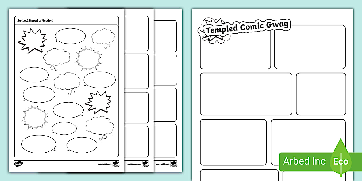 Templed Comic Gwag (Teacher-Made) - Twinkl