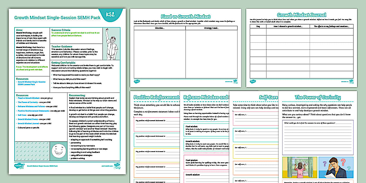 Growth Mindset KS2 Single-Session Intervention - Twinkl