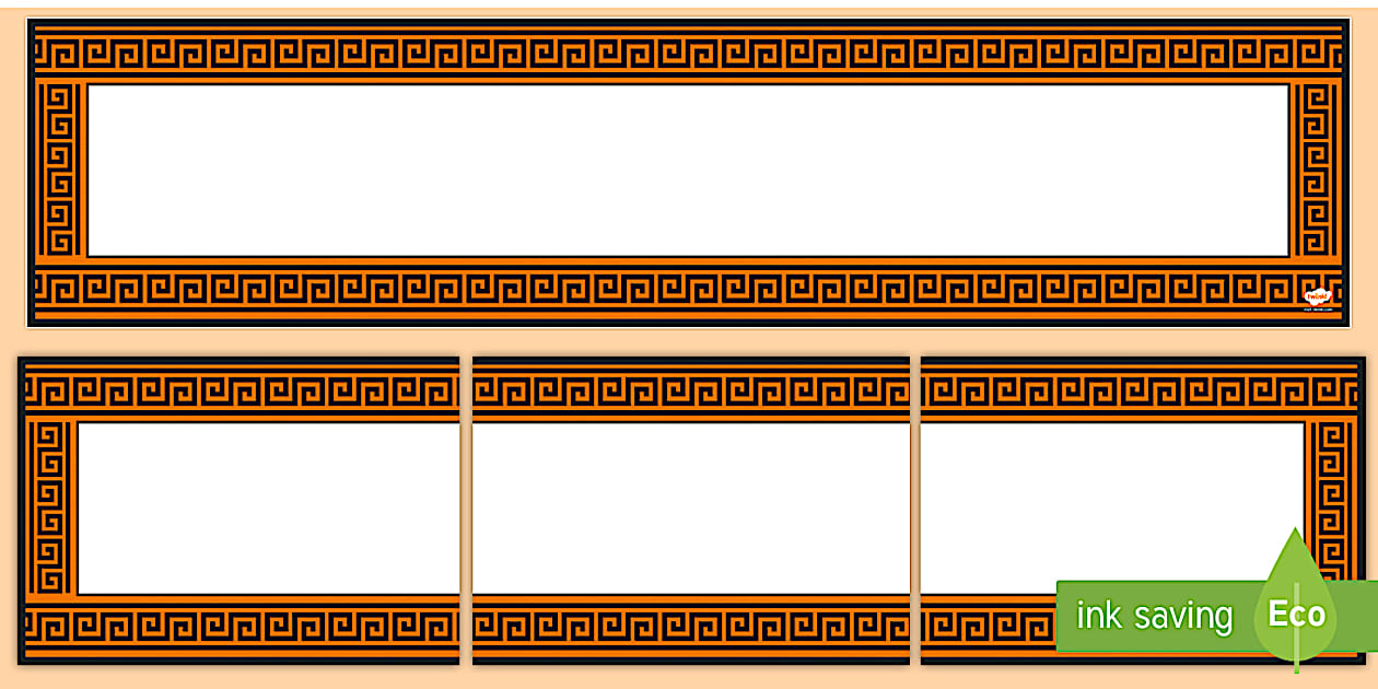 Ancient Greece Editable Banner Template (teacher made)