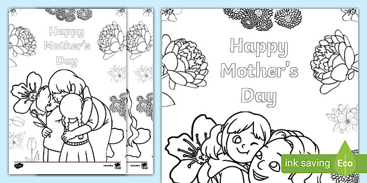 Mother's Day Colouring Sheets - Twinkl
