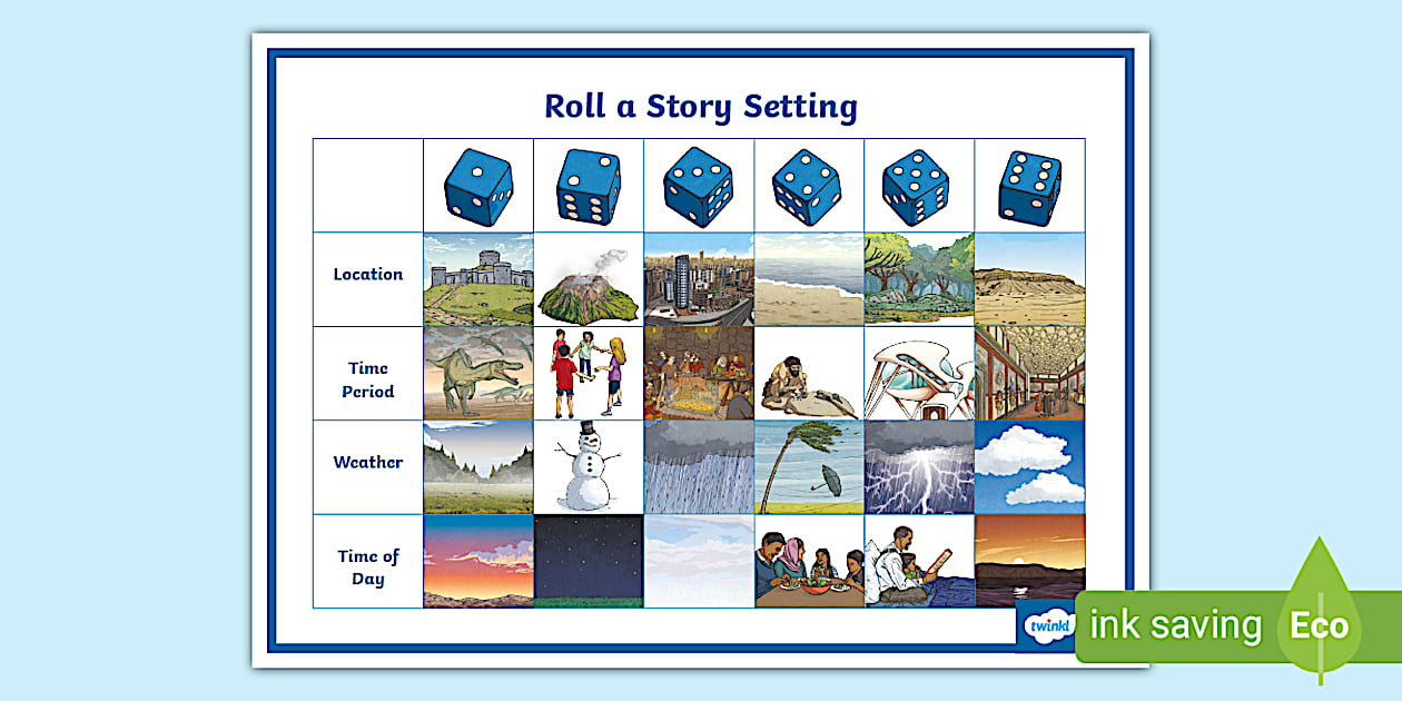 Roll a Setting Activity - KS2 (teacher made) - Twinkl