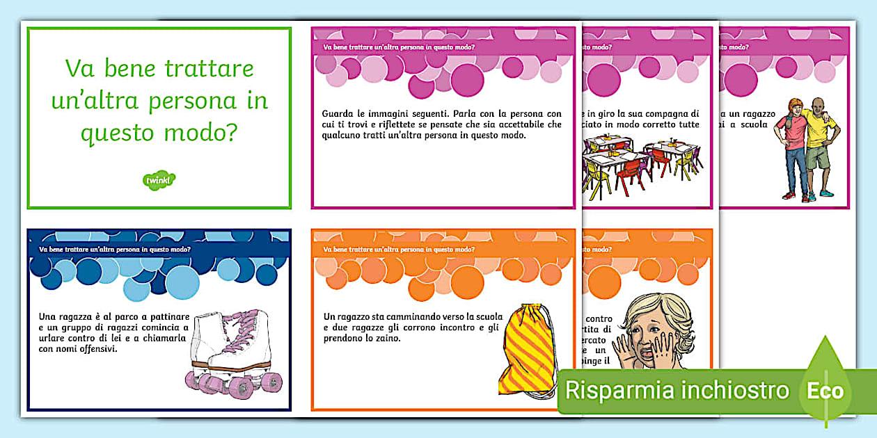 Schede Educazione al rispetto (teacher made) - Twinkl