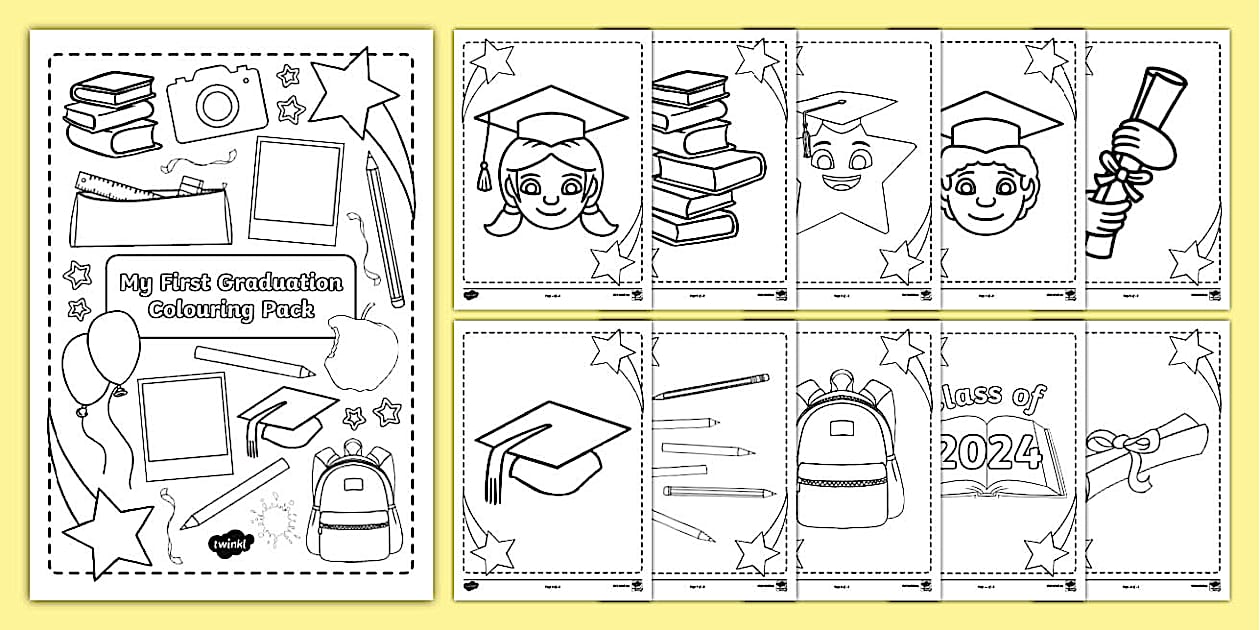 My First Graduation Colouring Pack (teacher made) - Twinkl