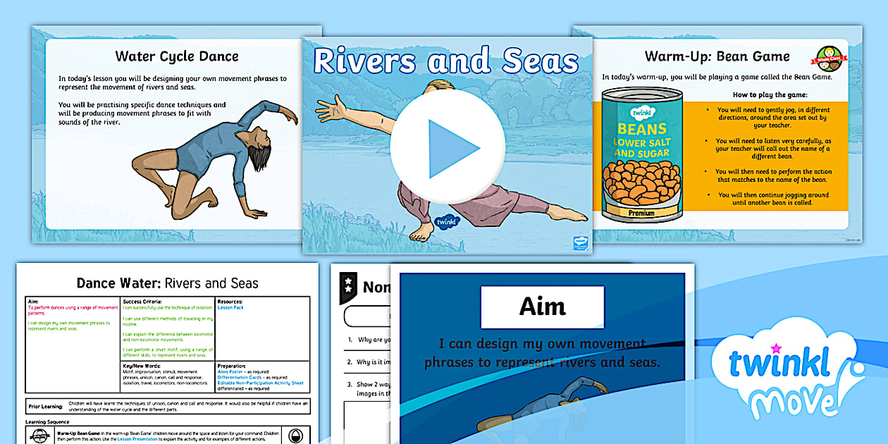 Twinkl Move - Year 4 Dance: Water Lesson 2 - Rivers and Seas