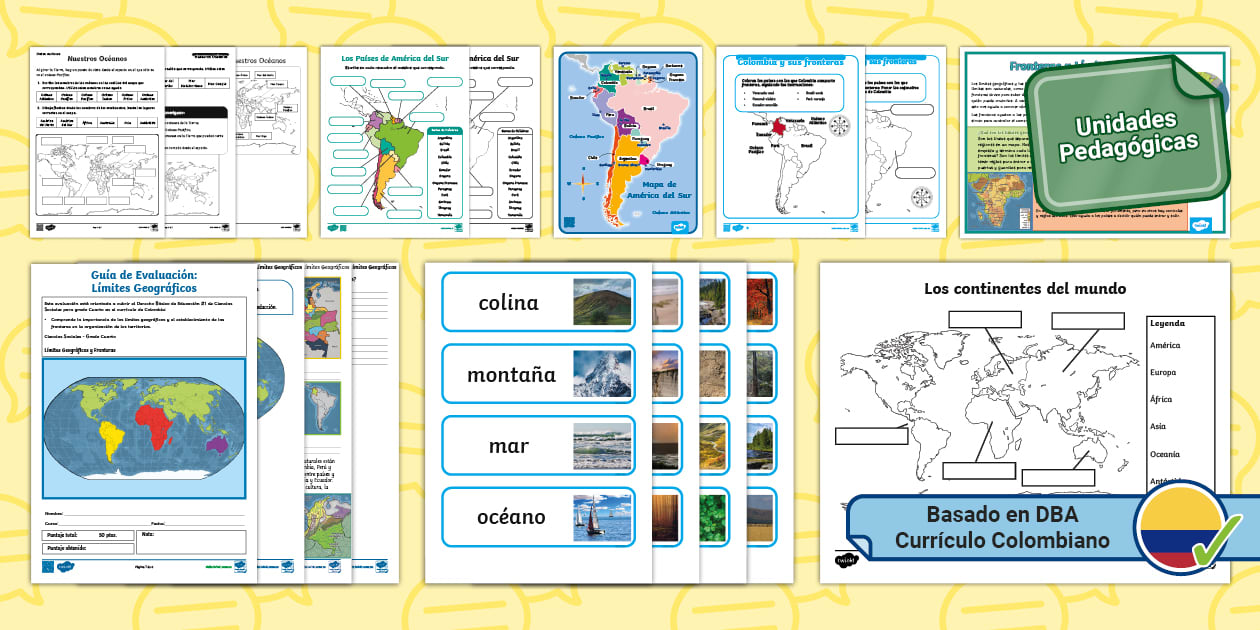Unidad Pedagógica DBA 1 Sociales Grado Cuarto Colombia
