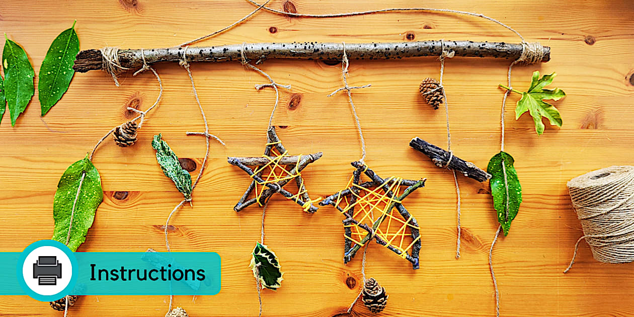 Star Twigs | Nature Mobile Craft (teacher made) - Twinkl
