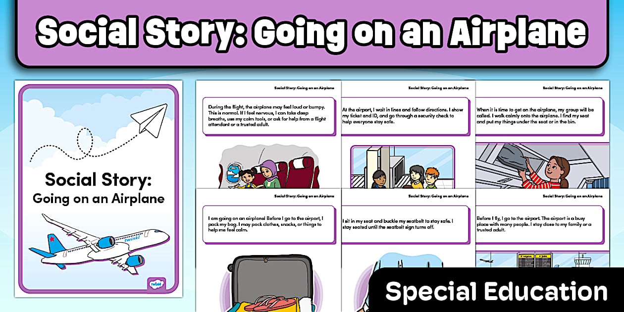 Social Story: Going on an Airplane for Special Education
