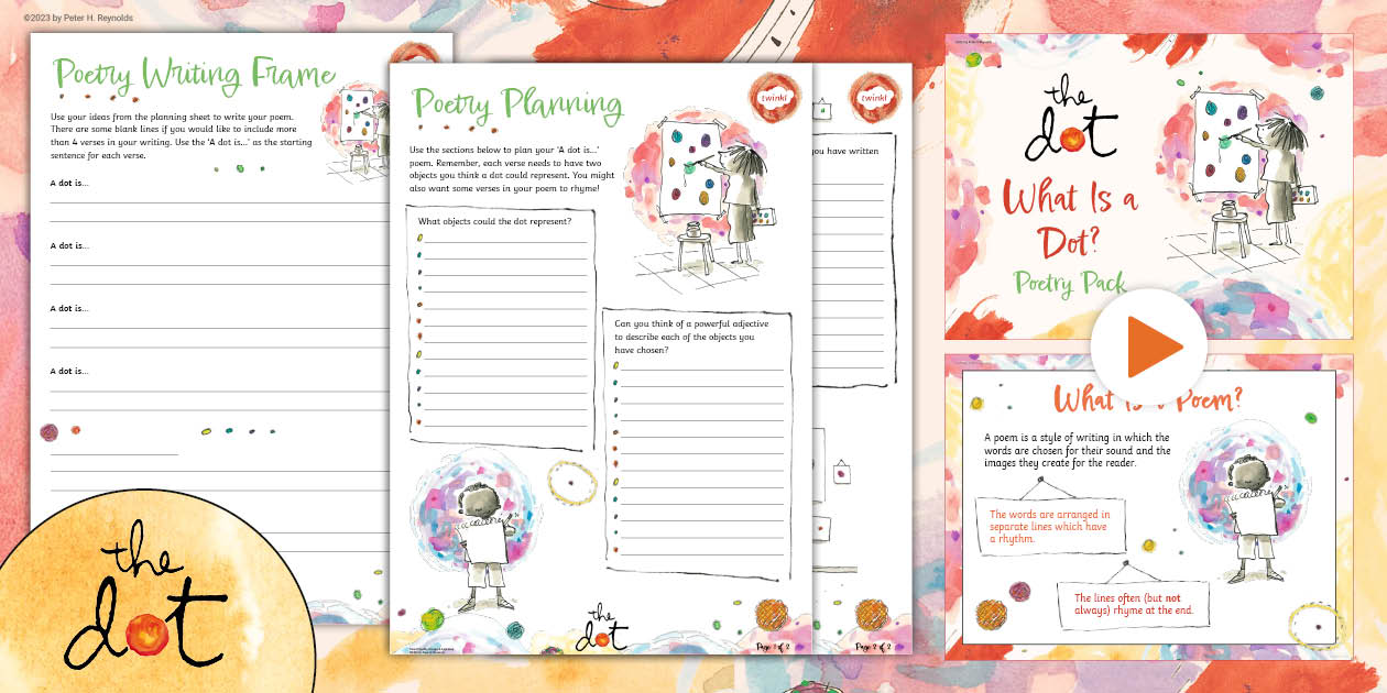 The Dot: What Is a Dot? Poetry Pack