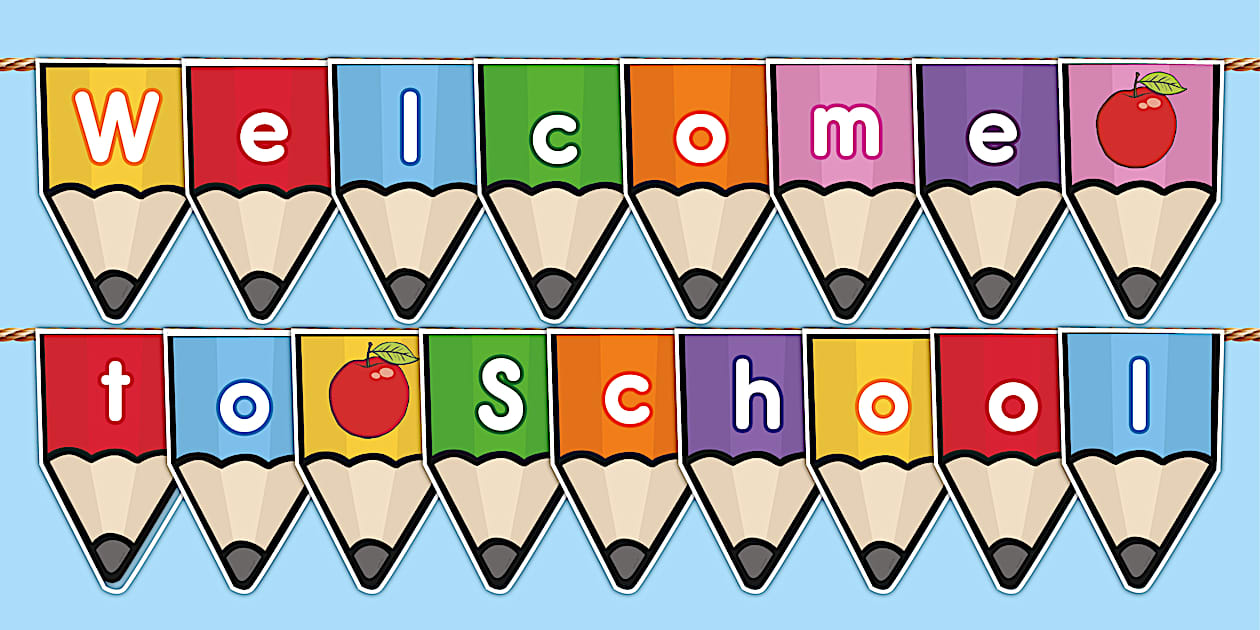 Welcome to School Bunting | Classroom Decoration | Twinkl