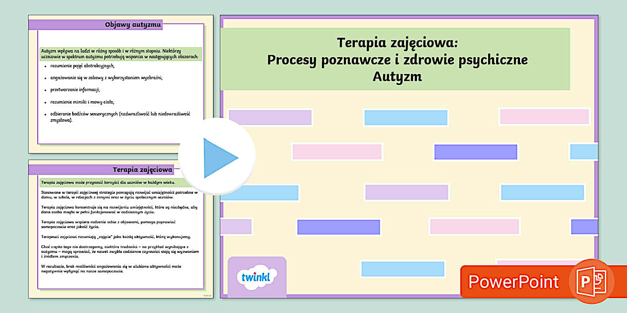 Terapia zajęciowa | Autyzm | Procesy poznawcze i zdrowie psychiczne