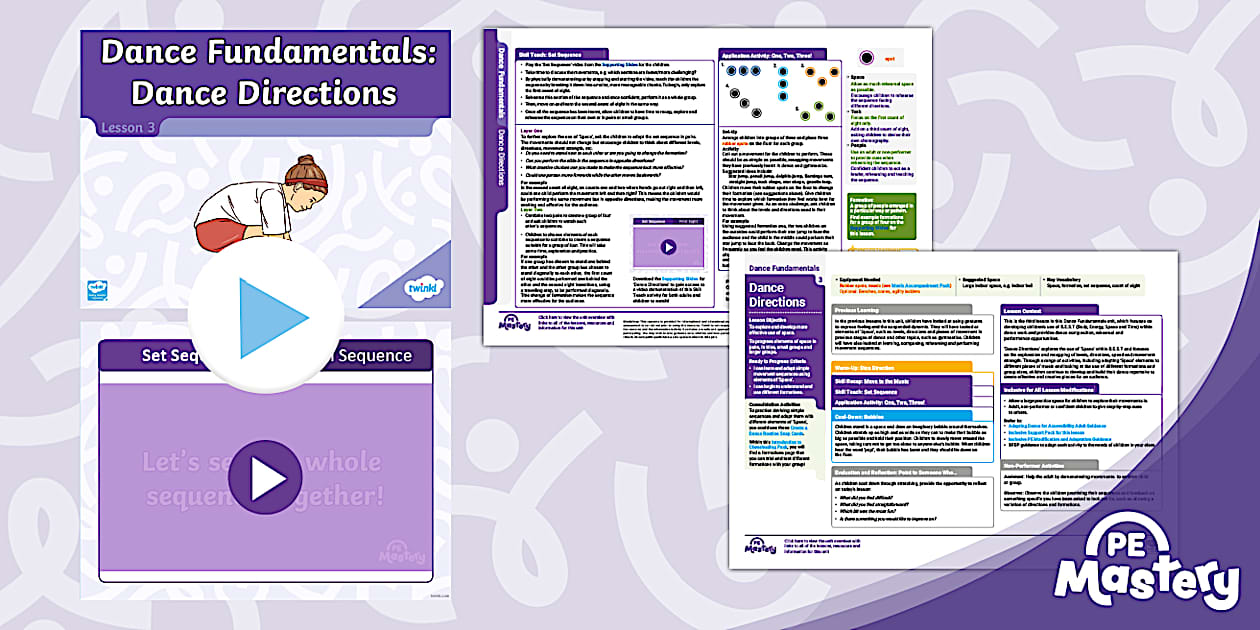 Grade 2 Dance Fundamentals Lesson 3 - Dance Directions