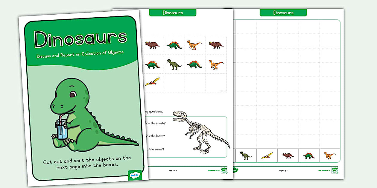 Grade R Data Handling Discuss and Report - Dinosaurs