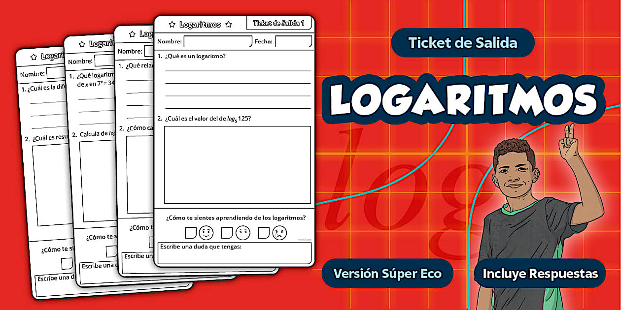 Ticket de Salida | Matemáticas | Logaritmos | II° Medio