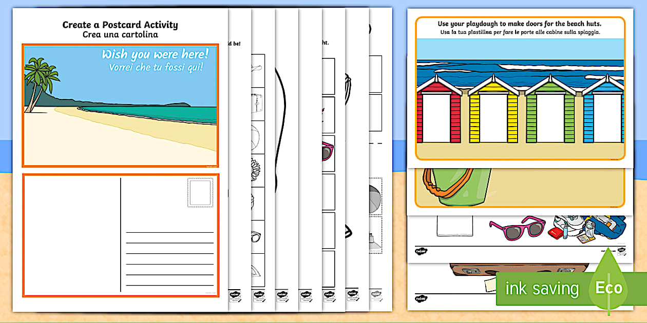 EYFS Summer End of Year Activity Pack English/Italian - EYFS Summer End of