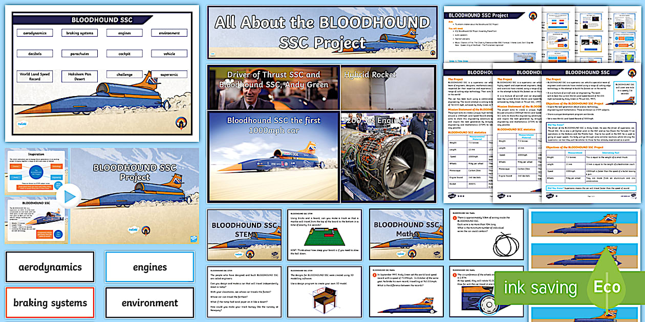 FREE! - UKS2 BLOODHOUND Bumper Assembly Pack (teacher made)
