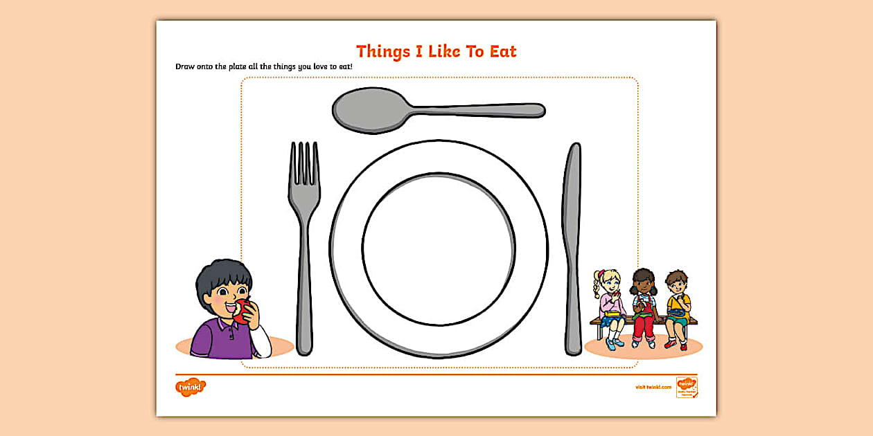 Language Skills: Things I Like To Eat (teacher made)