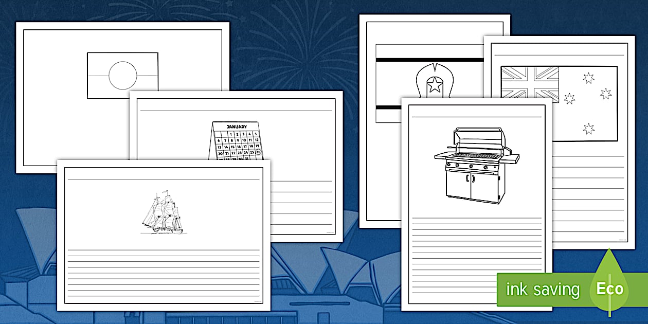 Australia Day Writing Frames | Primary Resource - Twinkl