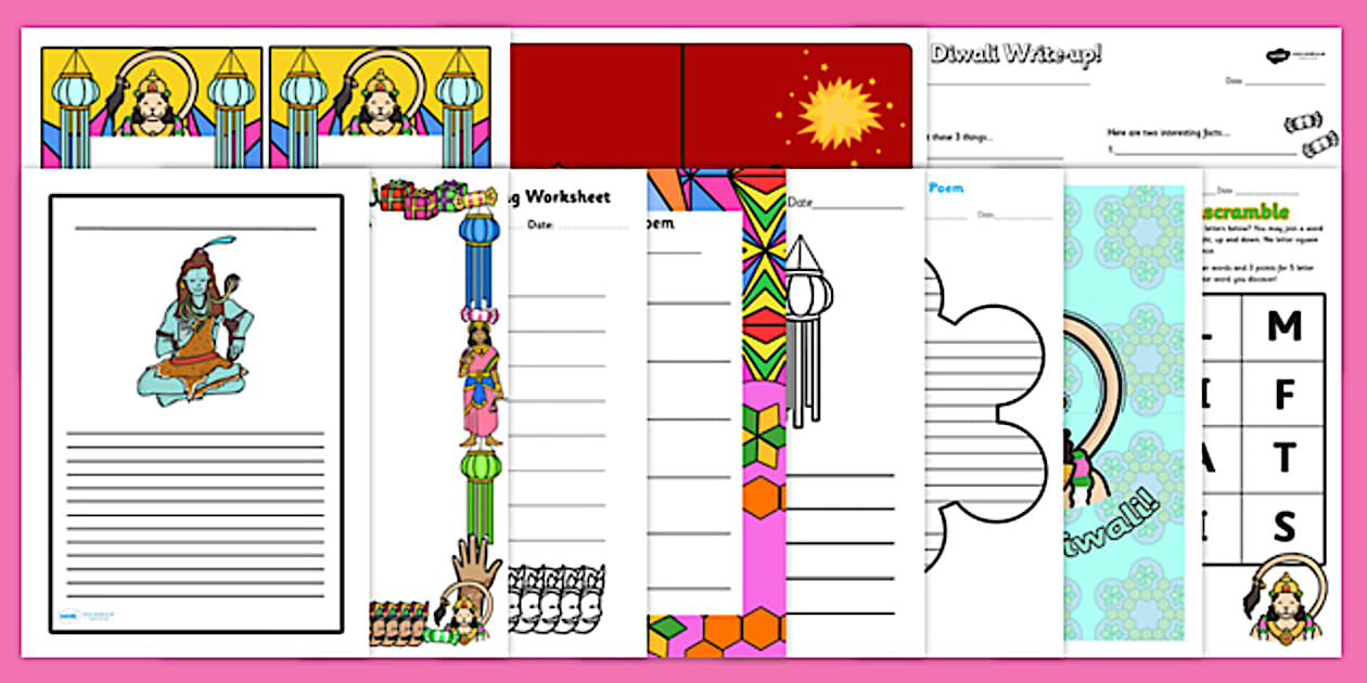 Diwali Themed Writing Pack