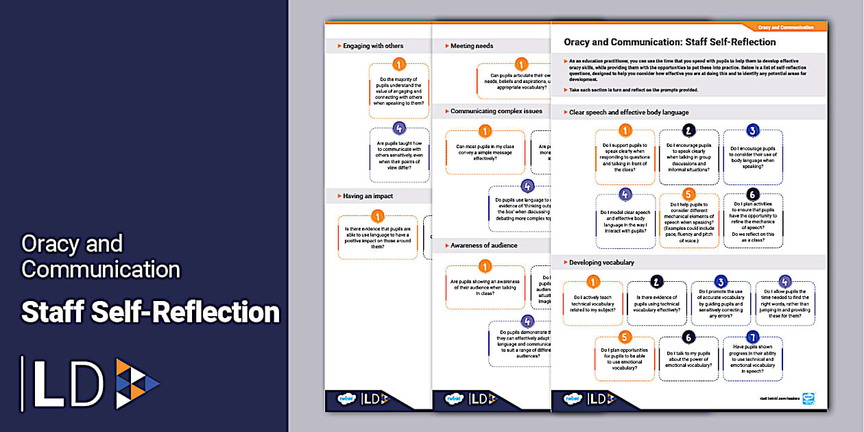 Oracy and Communication: Staff Self-Reflection - leaders