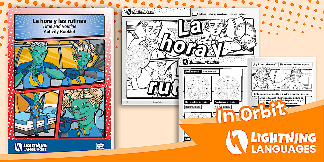 👉 Lightning Languages | Spanish | In Orbit | Time and Routine Activity ...