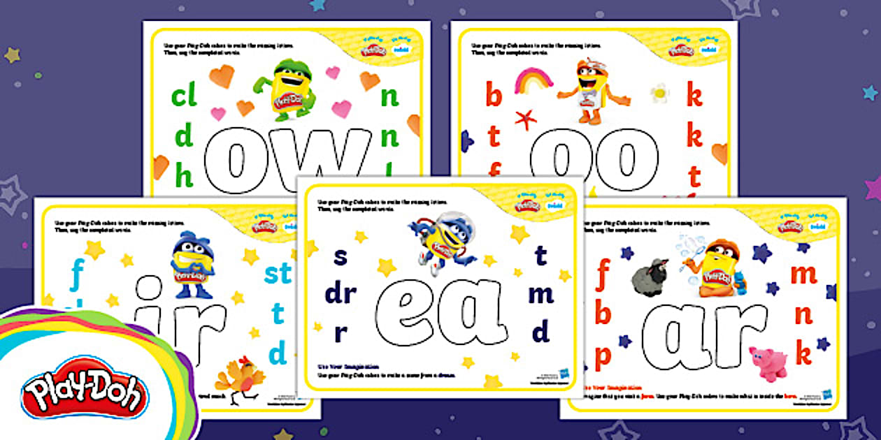FREE! - Play-Doh: Practicing Spelling Rules Mats - Set One for 1st-2nd ...