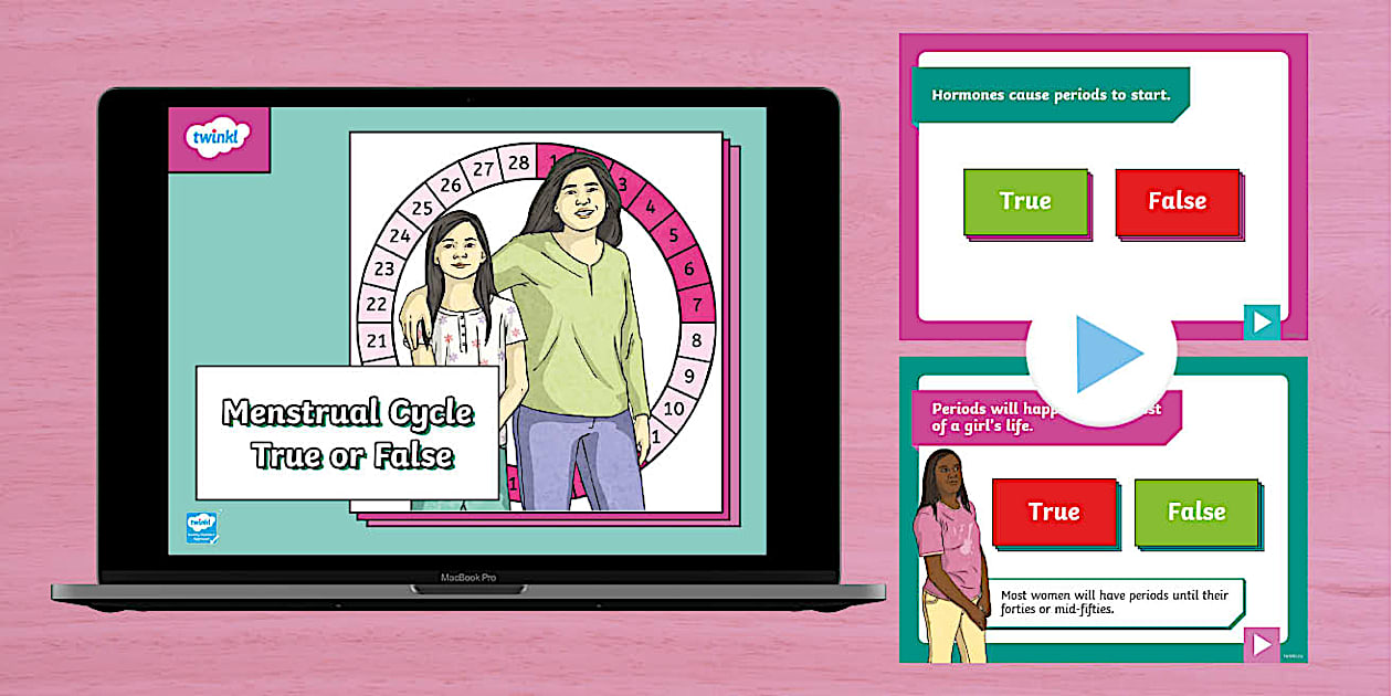 Menstrual Cycle True or False PowerPoint (teacher made)