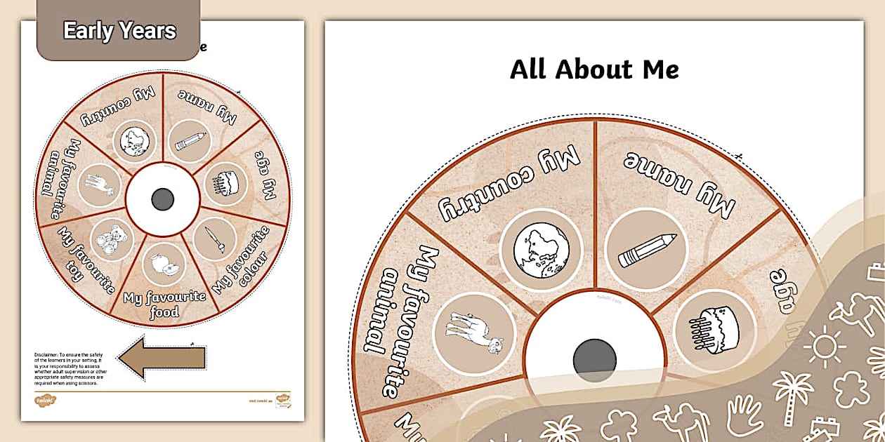 All About Me Spinner