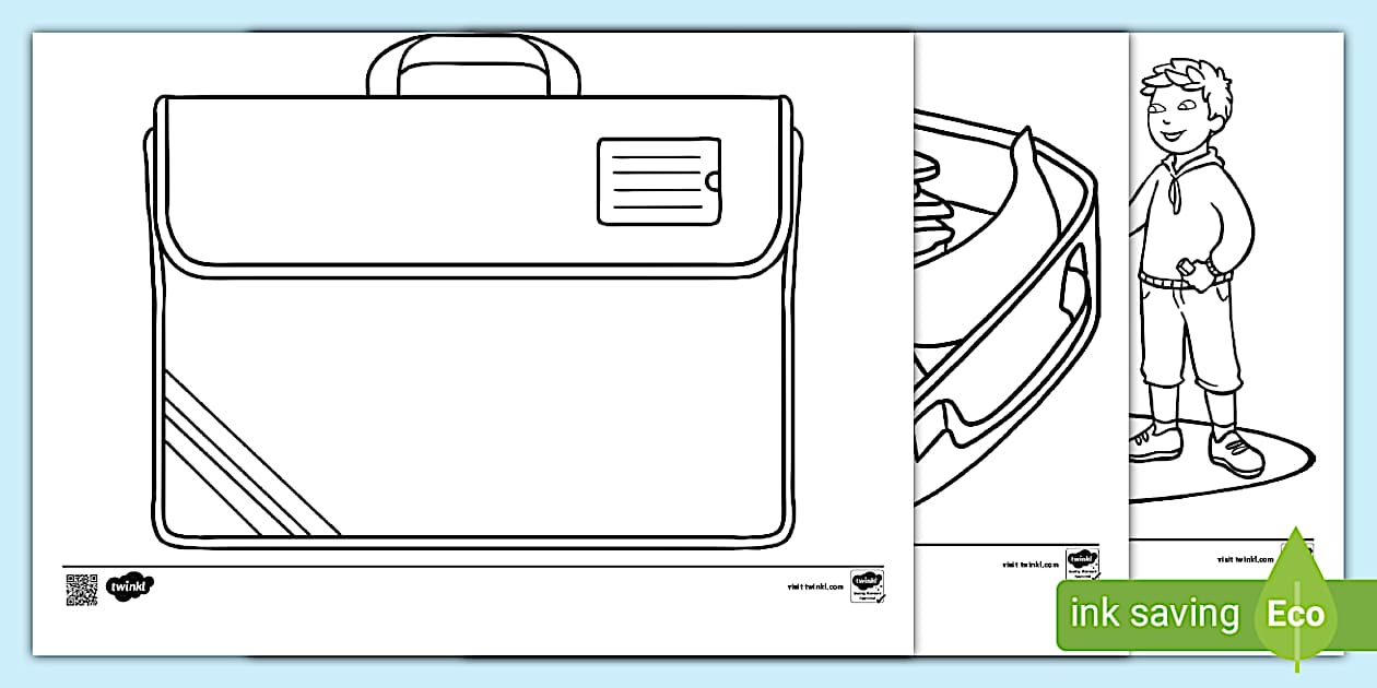 Fichas de actividad: Regreso a clases para colorear fáciles