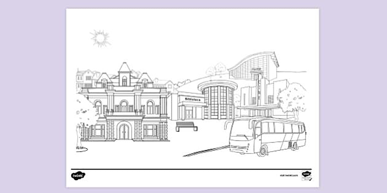 Big City Green Colouring | Colouring Sheet (Teacher-Made)