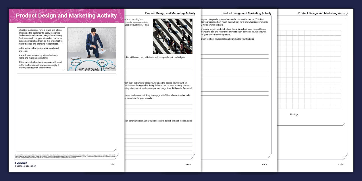 Product Design and Marketing Activity