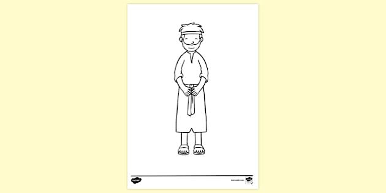 Brother Dan Colouring Sheet | Colouring Sheets - Twinkl