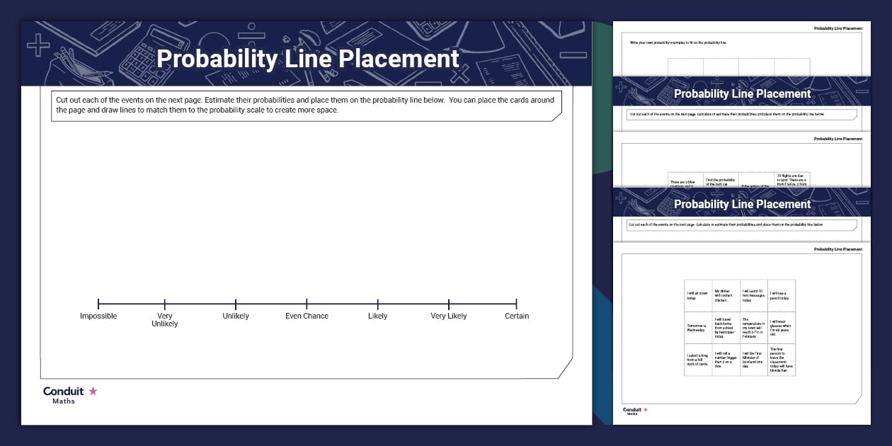 Differentiated Probability Line Placement (teacher made)