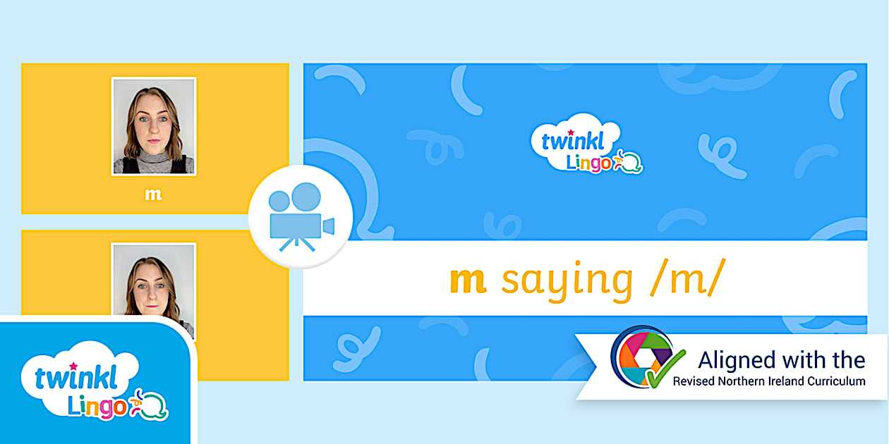 Twinkl Lingo Stage 1: 'm' sound video (teacher made)