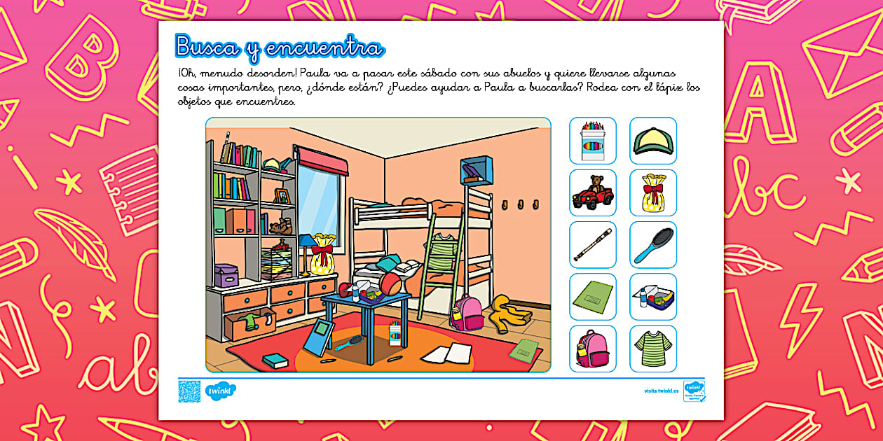 Ficha de actividad: Busca y encuentra el objeto - Twinkl