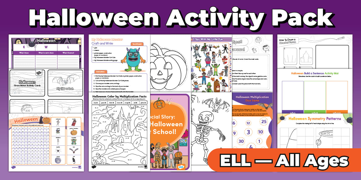 Halloween Multiage Activity Pack for ELL