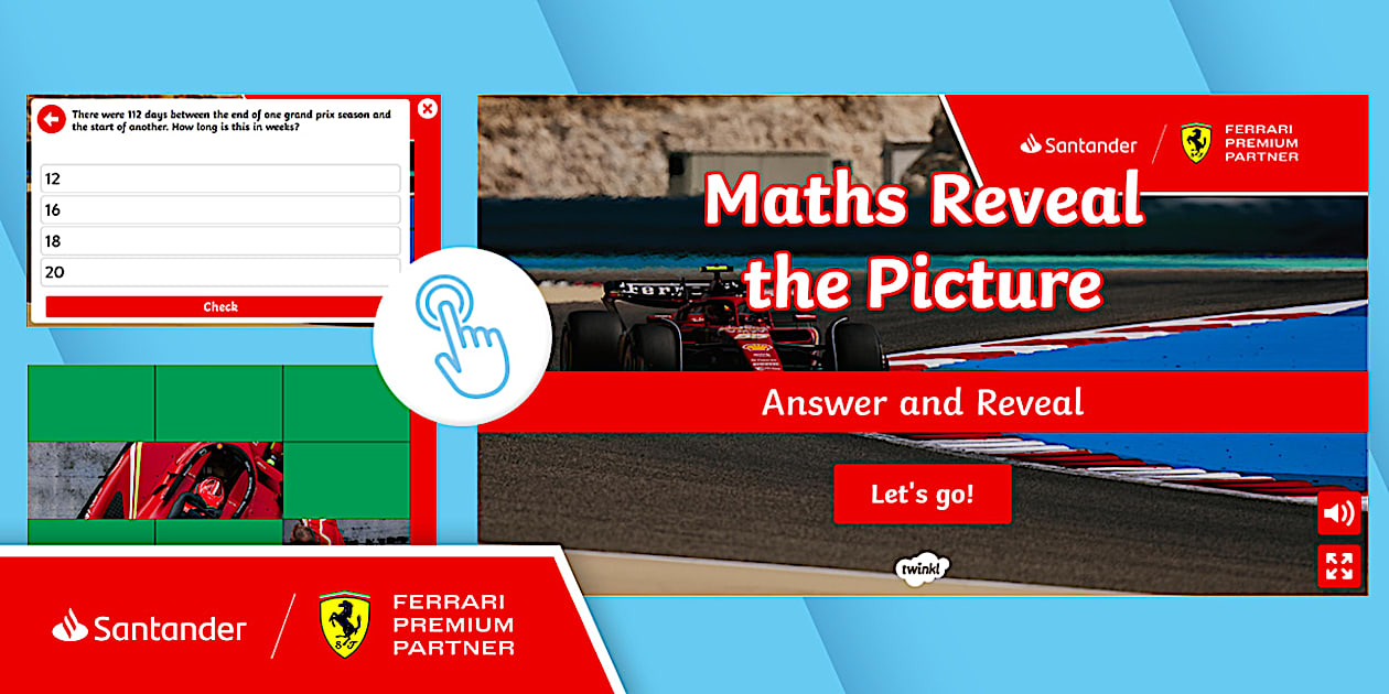 FREE! - 👉 Scuderia Ferrari F1: Maths Reveal the Picture