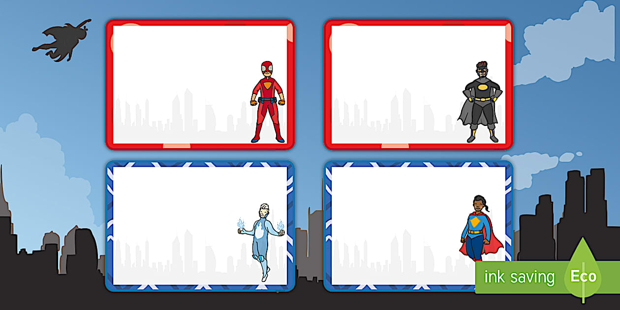 Editable Superhero Locker Labels (teacher made) - Twinkl