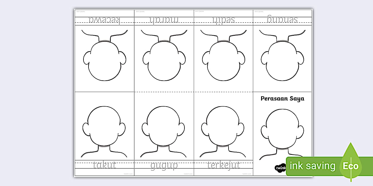 My Emotions Booklet - Indonesian (teacher made) - Twinkl