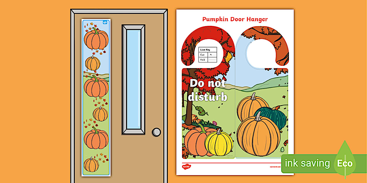 Pumpkin Door Decoration Pack (teacher made) - Twinkl