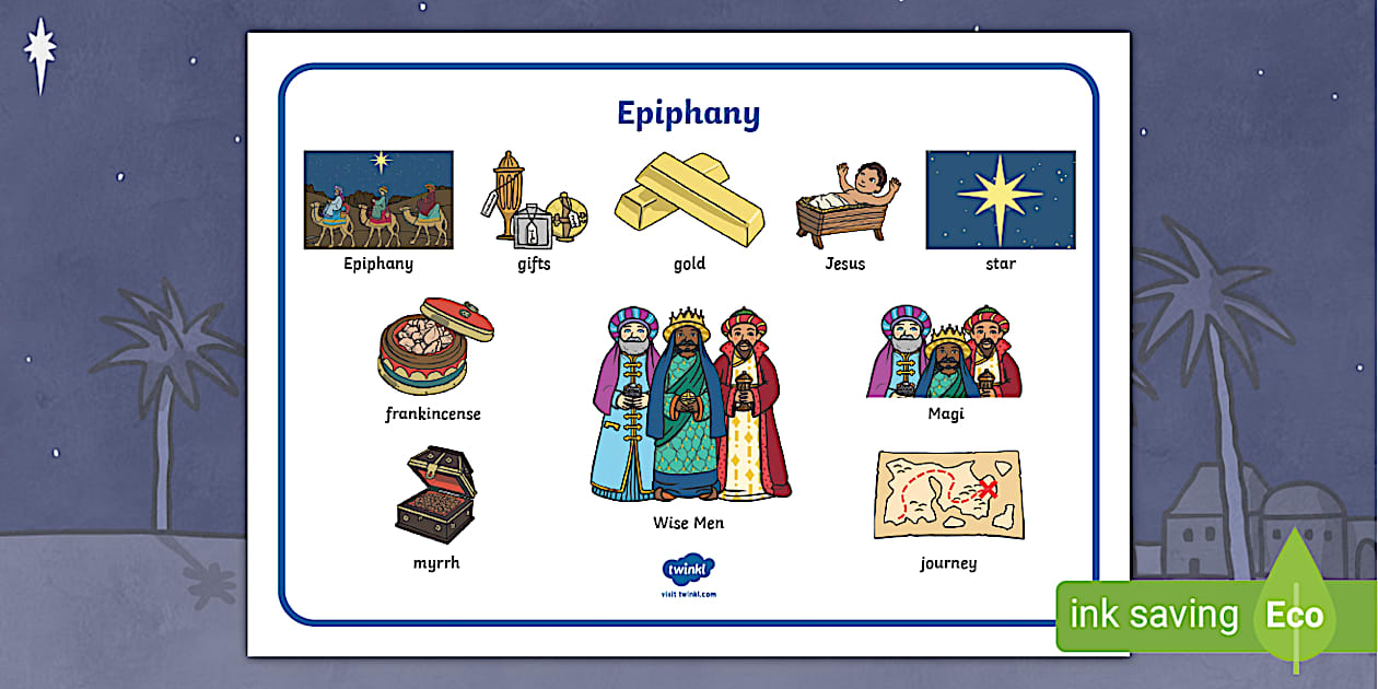Epiphany Word Mat (teacher made) - Twinkl