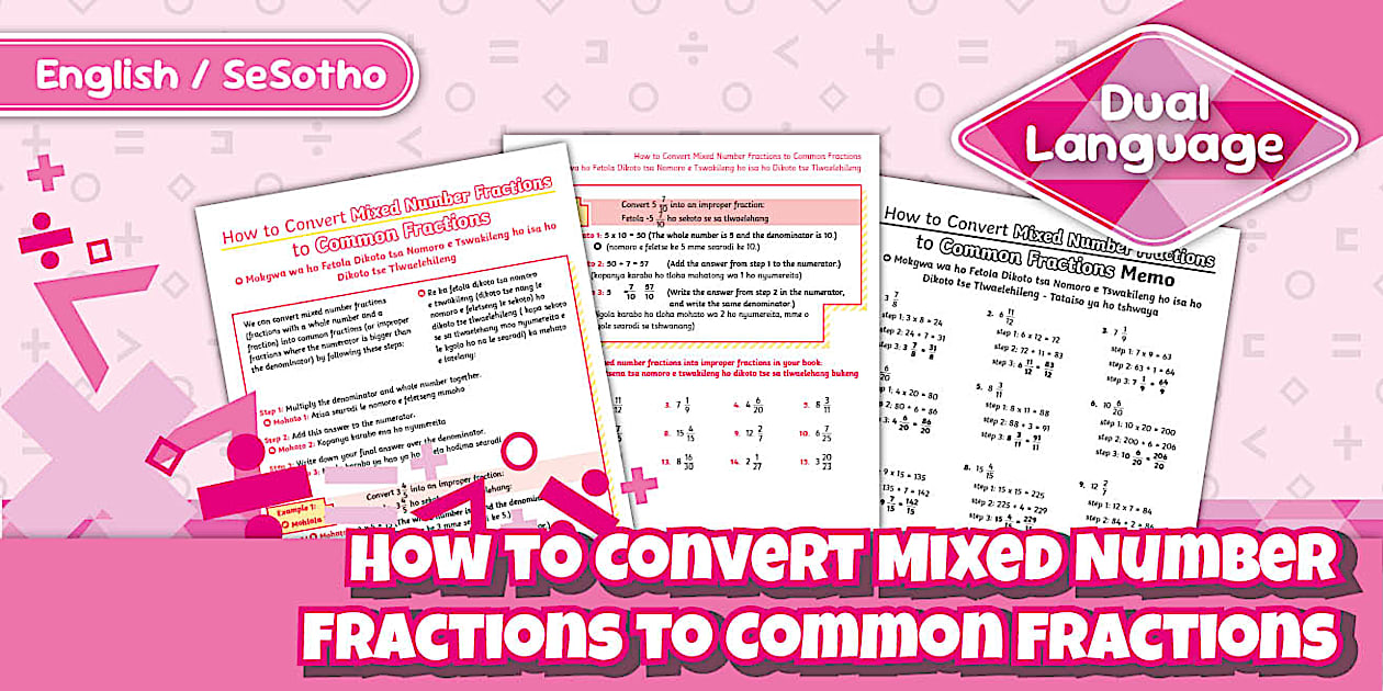 Grade 8 Maths Common Fractions - Mathematics South Africa