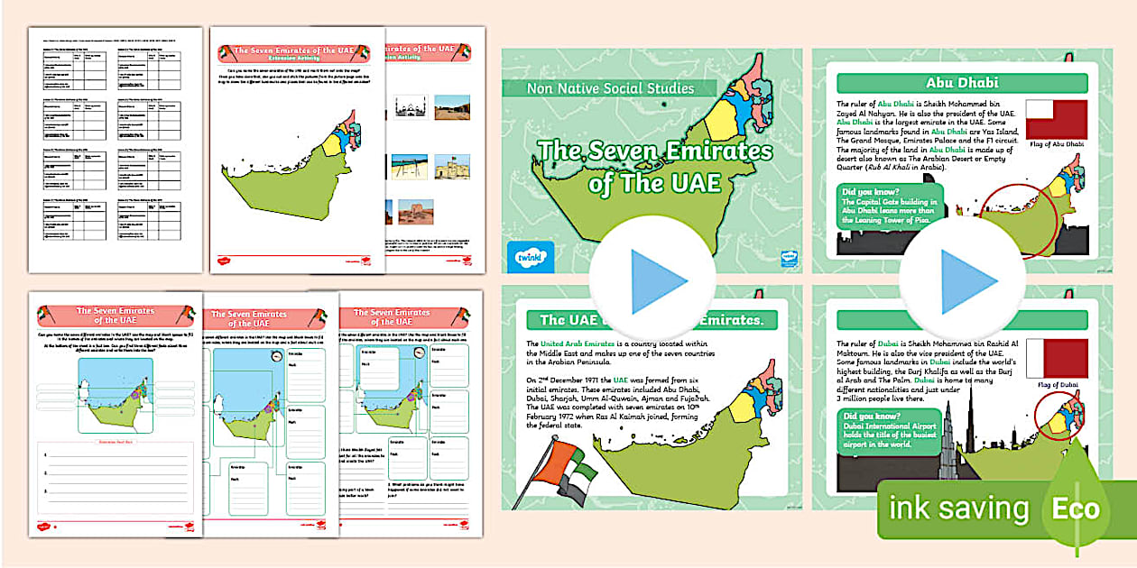L2 - The Seven Emirates of the UAE Teaching Pack - Twinkl