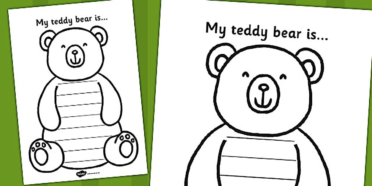 My Teddy Bear is Worksheet (teacher made) - Twinkl