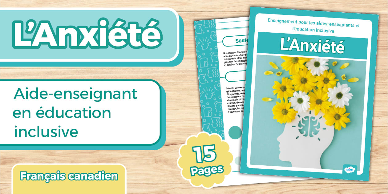 Twinkl Tuition - Anxiety Brochure French (teacher made)