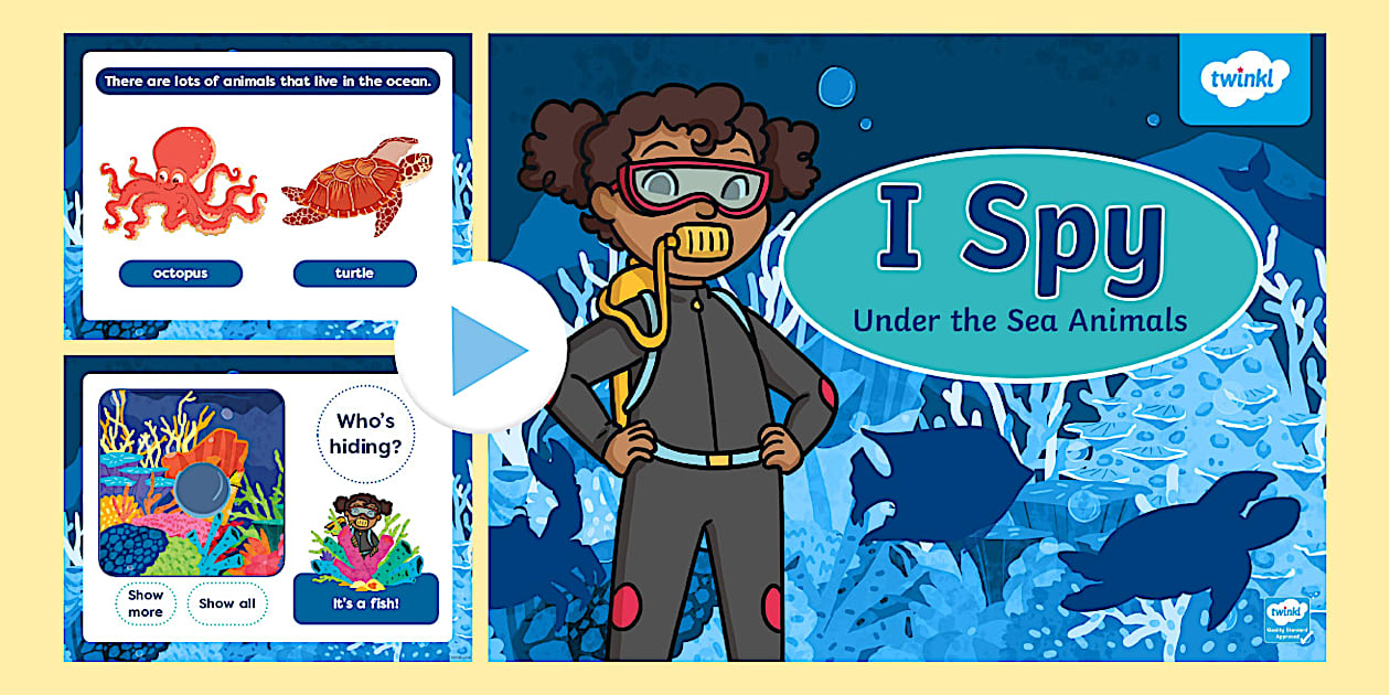 I Spy Under the Sea Animals PowerPoint Game - Twinkl