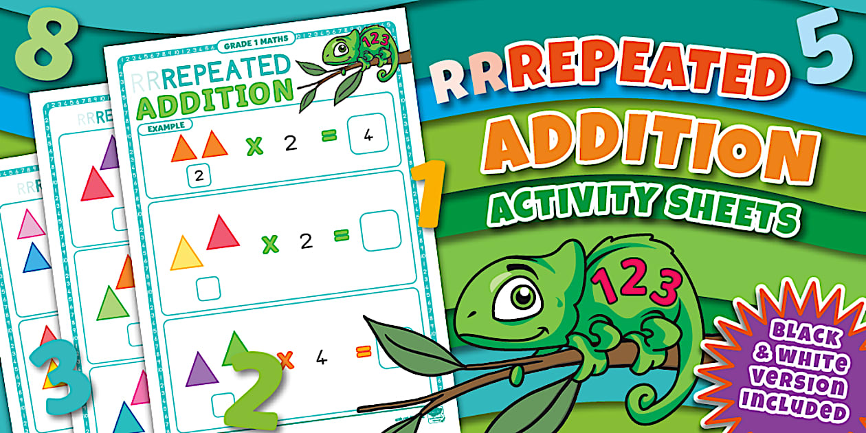Grade 1 Maths - : Worksheet: Repeated Addition