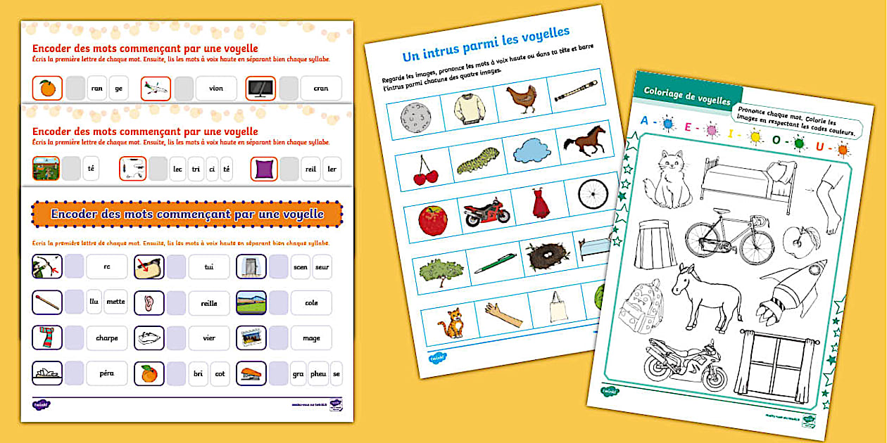 Affichage les voyelles et les consonnes | Ressource Twinkl